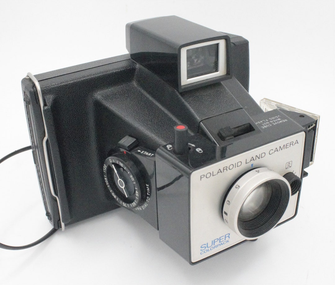 Vintage Polaroid Land Camera Super Colorpack Flash Cube Timer Instant ...