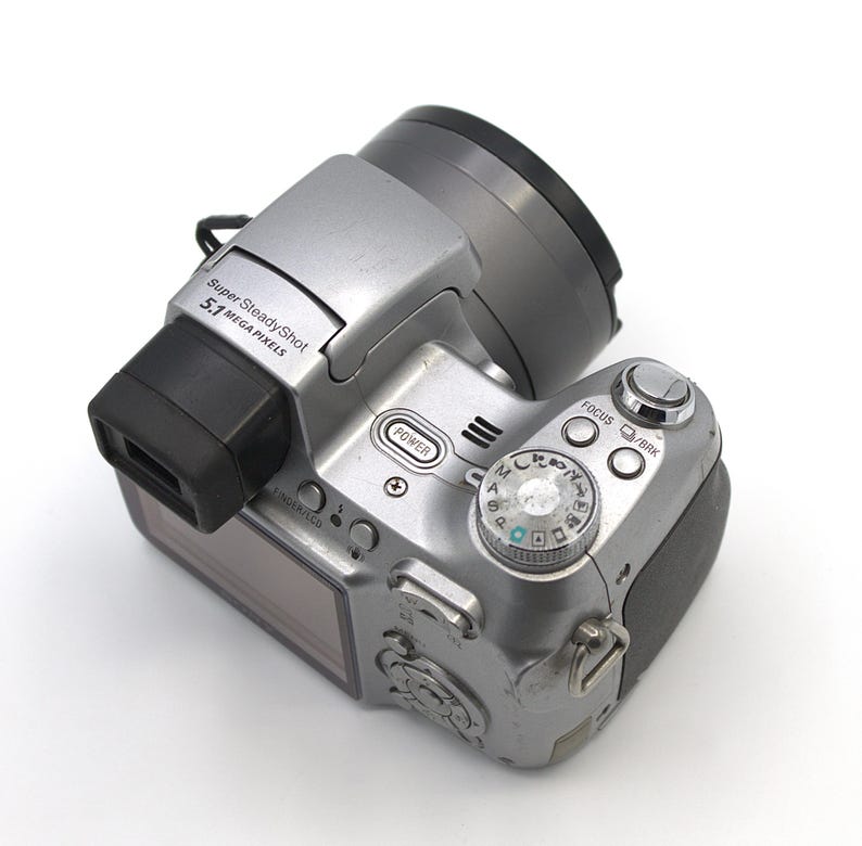 Vintage Sony Sure Shot Still Digital Camera Color 2.5" LCD Screen 12X ...