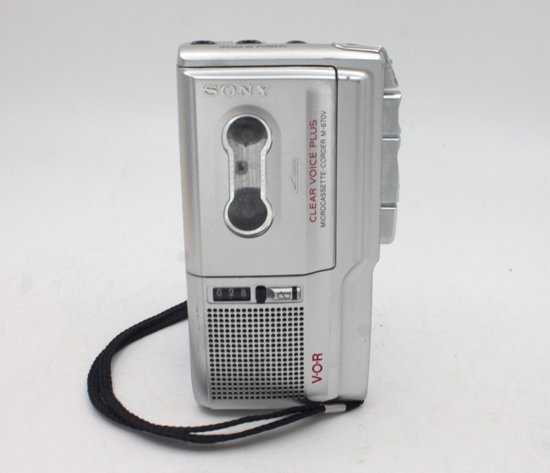 Vintage Sony Microcassette-corder Mini Cassette Tape Audio Recorder ...