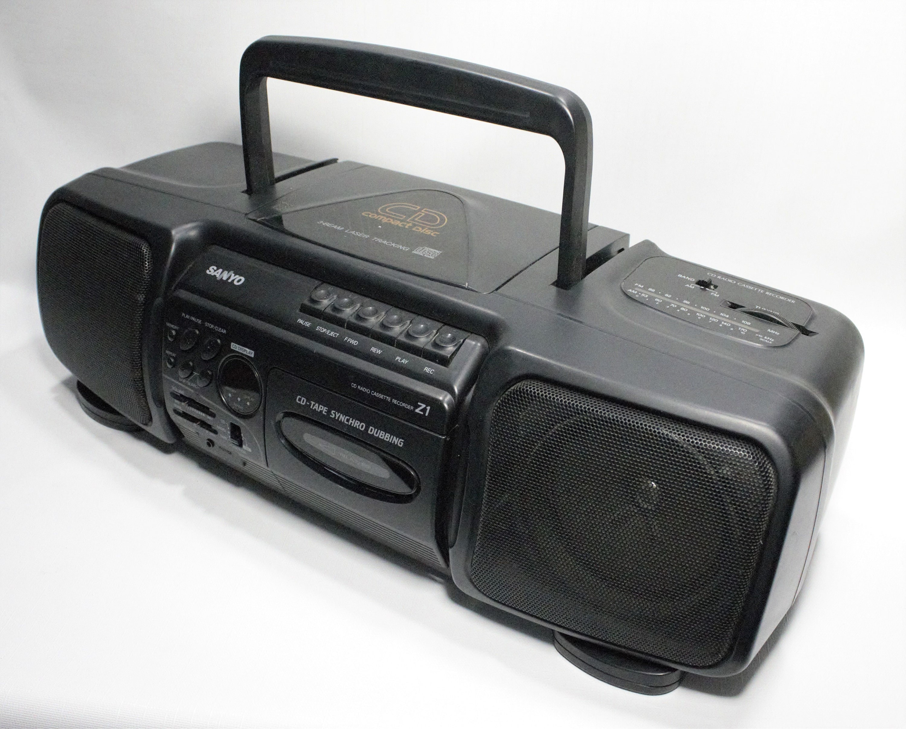 Vintage Boombox CD and Cassette Tape Player Sync Dubbing - Etsy