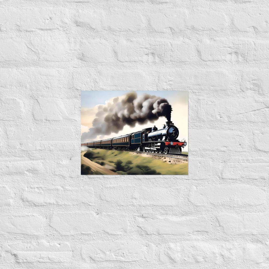 Orient Express Train Poster, Vintage Travel Wall Art, Retro Railway ...