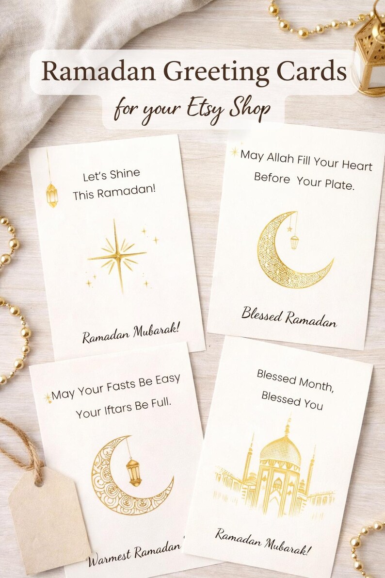 Ramadan Greeting Cards | Elegant Islamic Design (digital Download ...