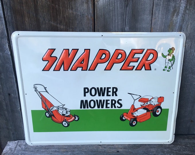 Rare Vintage Original Snapper Mowers Sign Lawn Mower 1960s Era Lawn ...