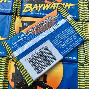 Vintage Baywatch Collector Cards Foil Pack of Trading Cards 1995 ...