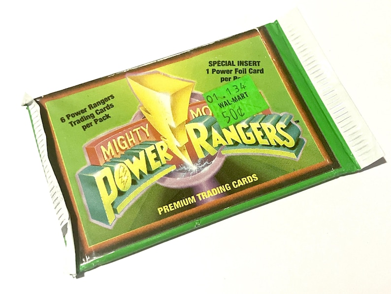 Original Vintage Mighty Morphin Power Ranger Cards TV Show Pack of ...
