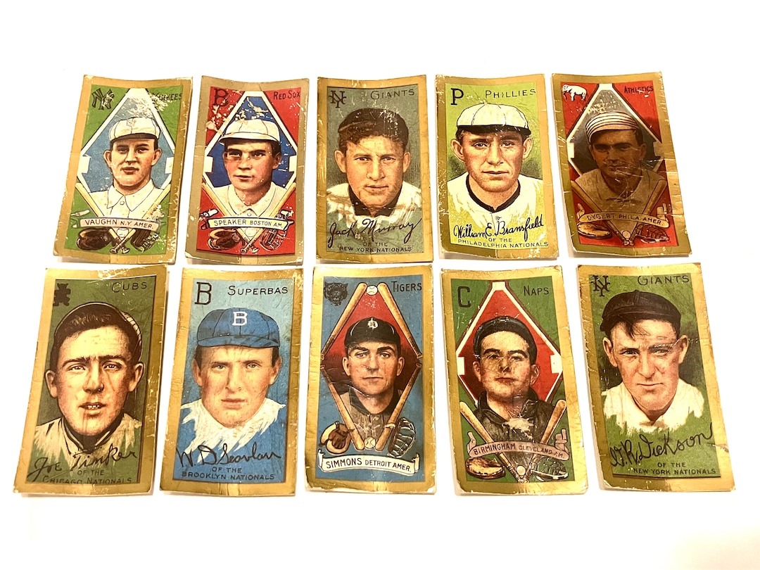 Choice of Vintage Baseball Cards T205 Gold Border Tobacco Card Piedmont ...