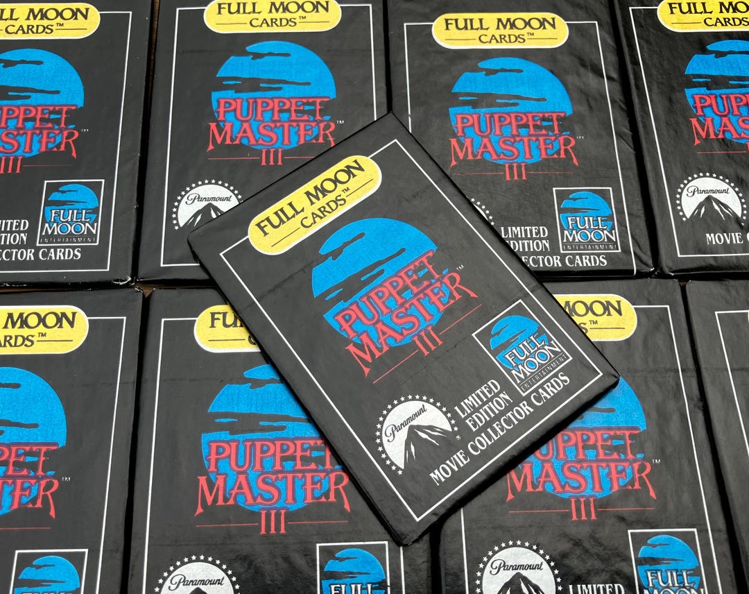 Puppet Master 3 Trading Cards Vintage Horror Movie Cards Full Moon 1991 ...