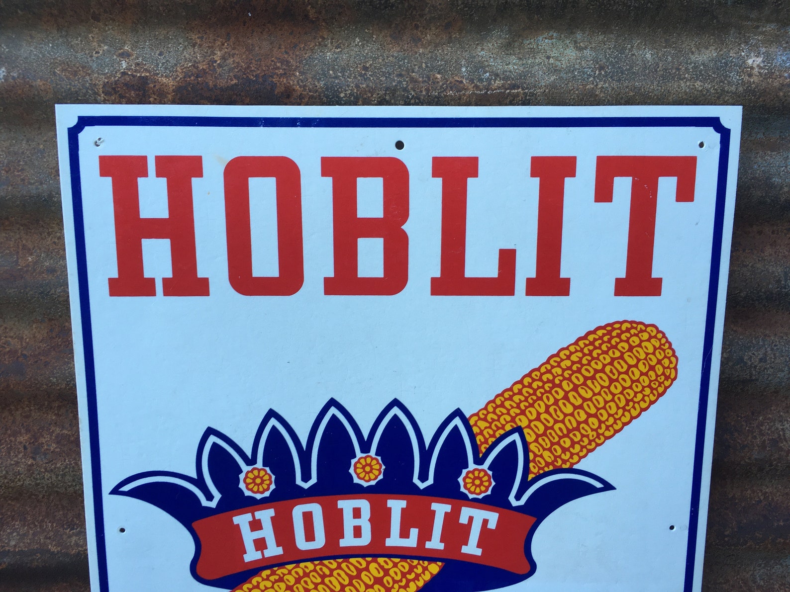 Vintage Hoblit Hybrid Corn Seed Sign Farming Sign Vintage - Etsy