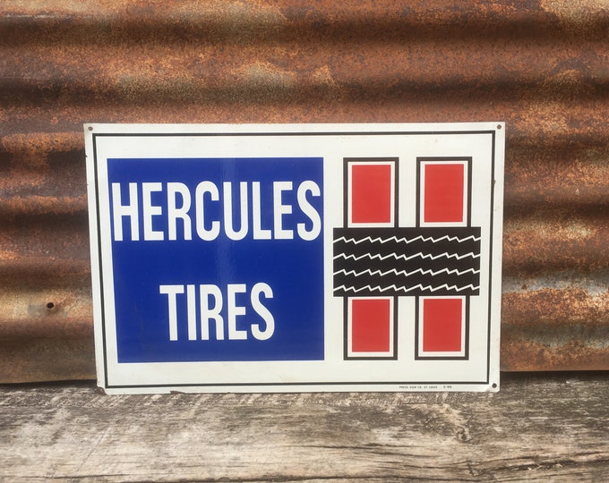 Hercules Sign Sign Metal Gas Station Oil Sign Gasoline Old Metal Sign ...