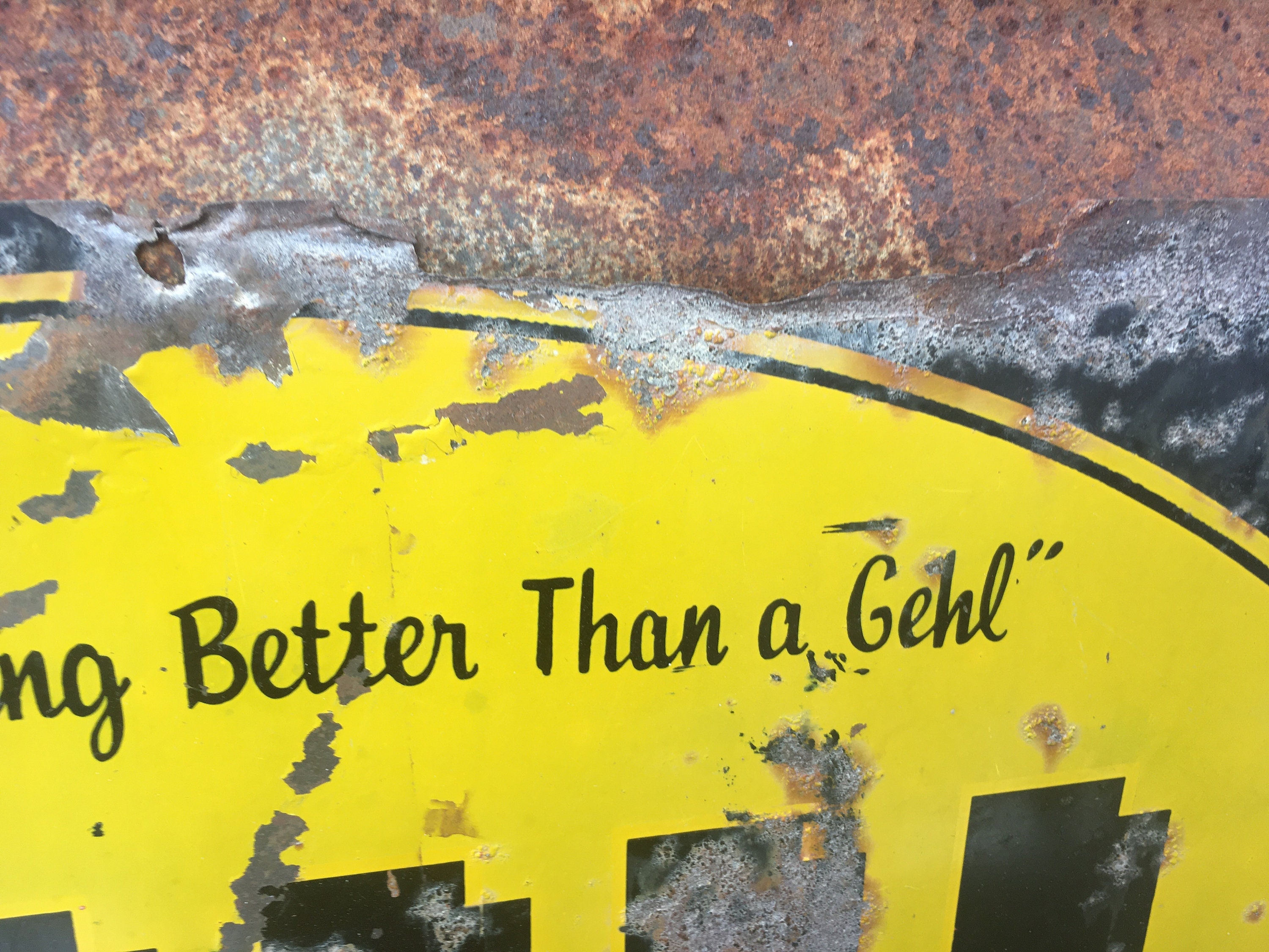 Original Vintage Metal Sign Feed Gehl Forage Boxes Harvester | Etsy