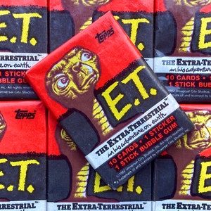 Vintage ET Cards Pack of ET Movie Cards Extra Terrestrial 1982 Vintage ...