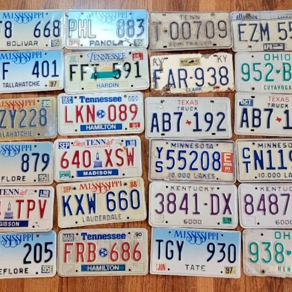 Antique Minnesota License Plate - Etsy