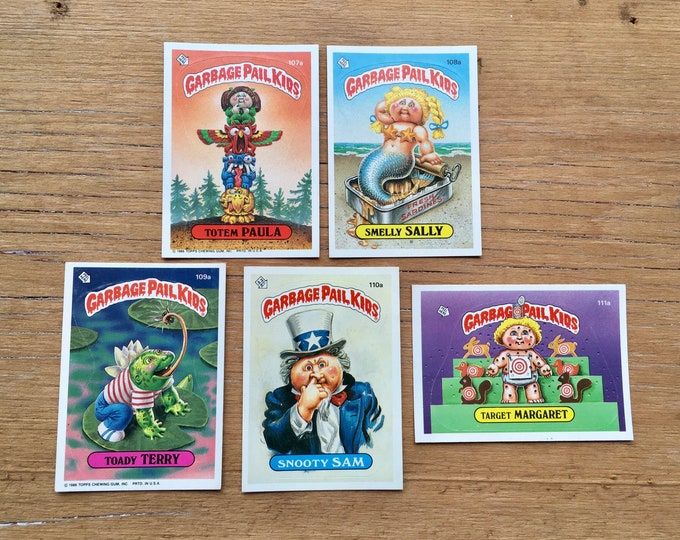 1985 Two Star ** Nutty Nicole 50b Garbage Pail Kid Series 2 Card, Sharp ...