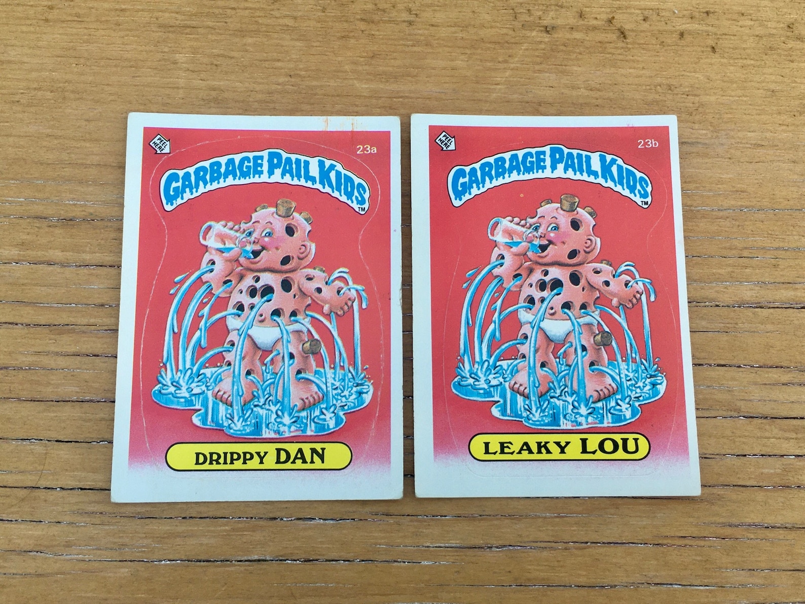 Choice of Garbage Pail Kids Drippy Dan 23a or Leaky Lou 23b - Etsy