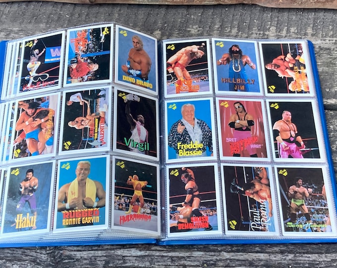 Classic Wwf Wrestling Trading Cards Complete Set Of 150 Cards Vintage