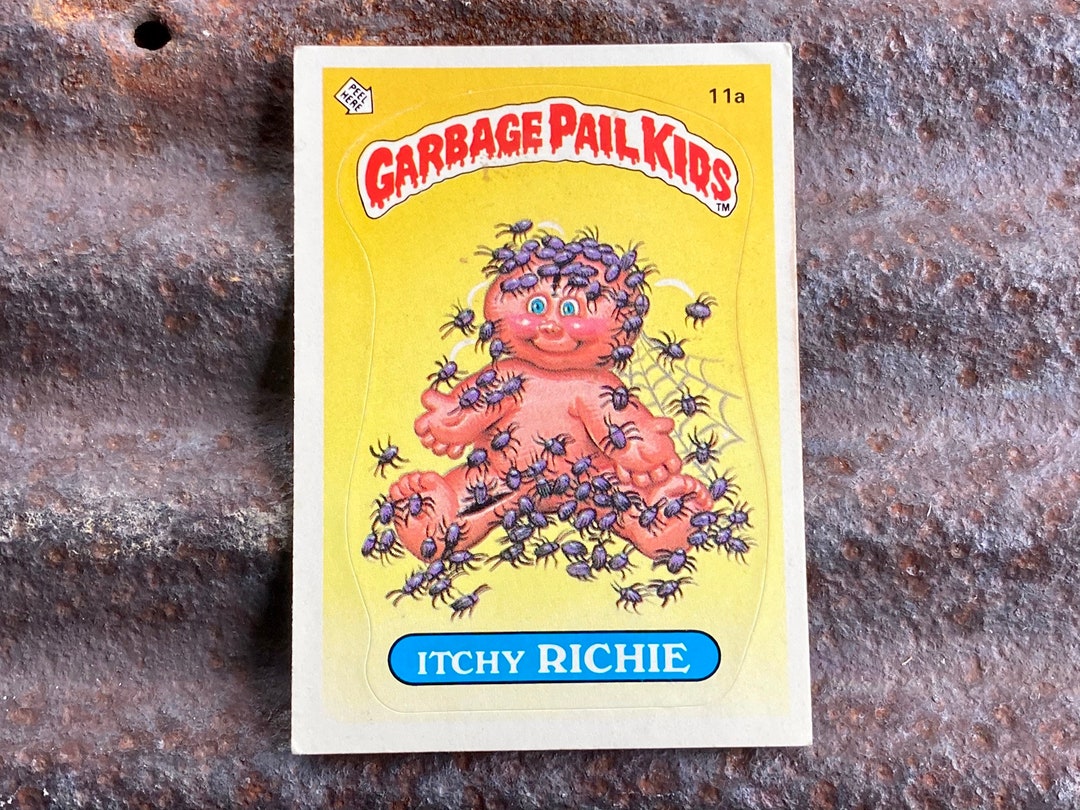 Rare Garbage Pail Kids Itchy Richie 11a Original Series 1 Card Vintage ...
