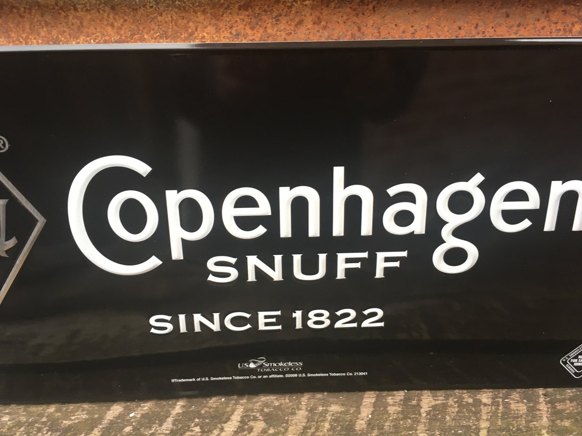 Original Copenhagen Sign Chewing Tobacco Sign Cope General - Etsy