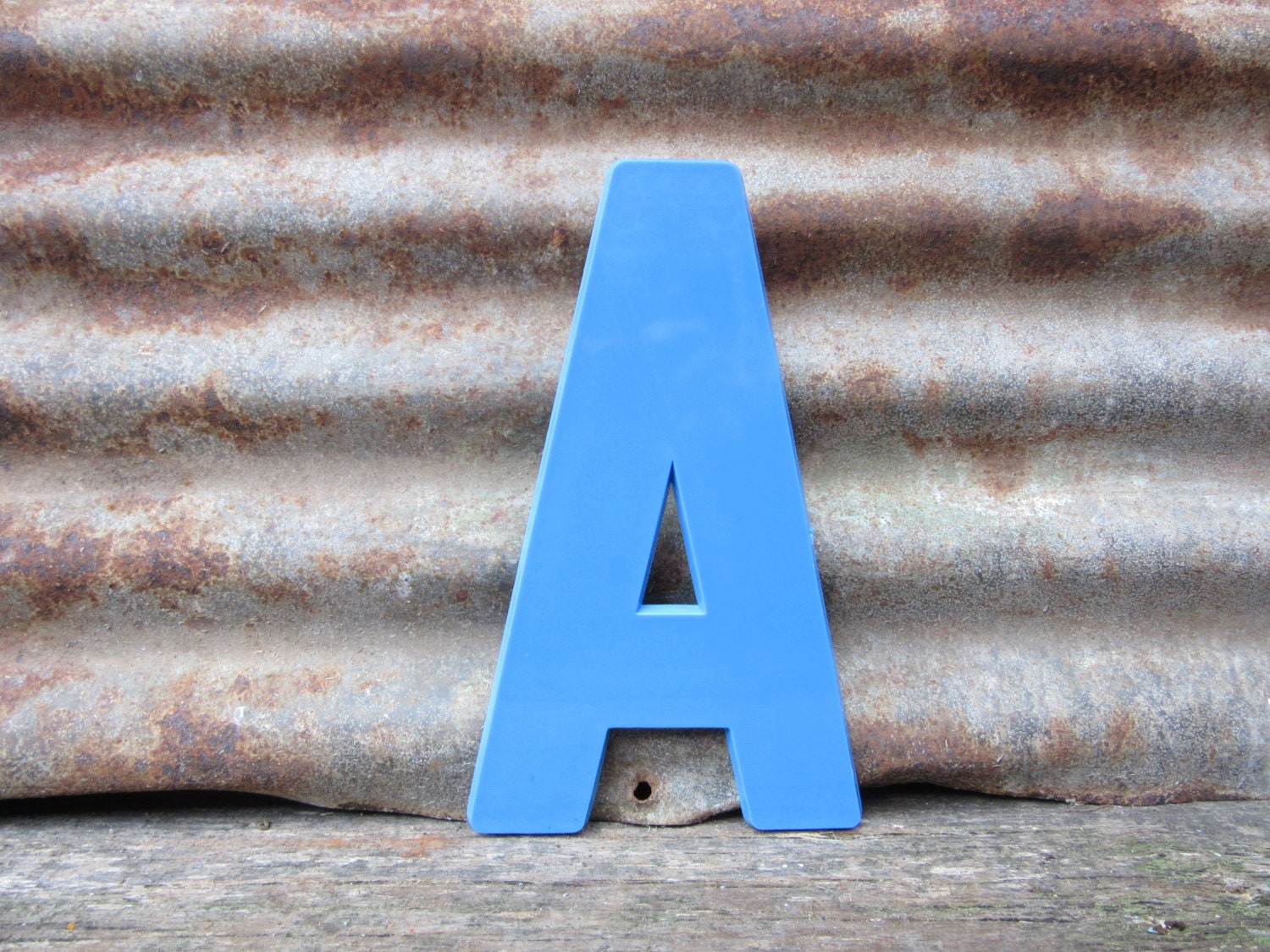 Vintage Marquee Sign Large 10 Inch Letter A Sign Blue Simple | Etsy