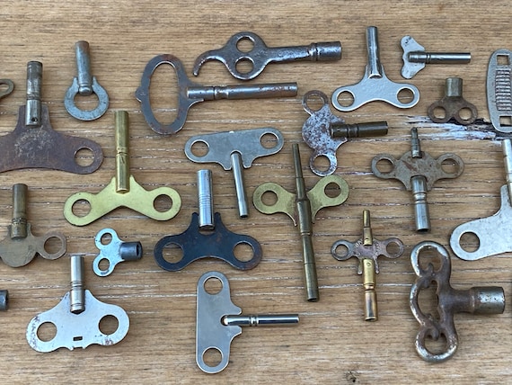 Real Antique Clock Winding Keys Watch Key Lot of 28 Toy | Etsy