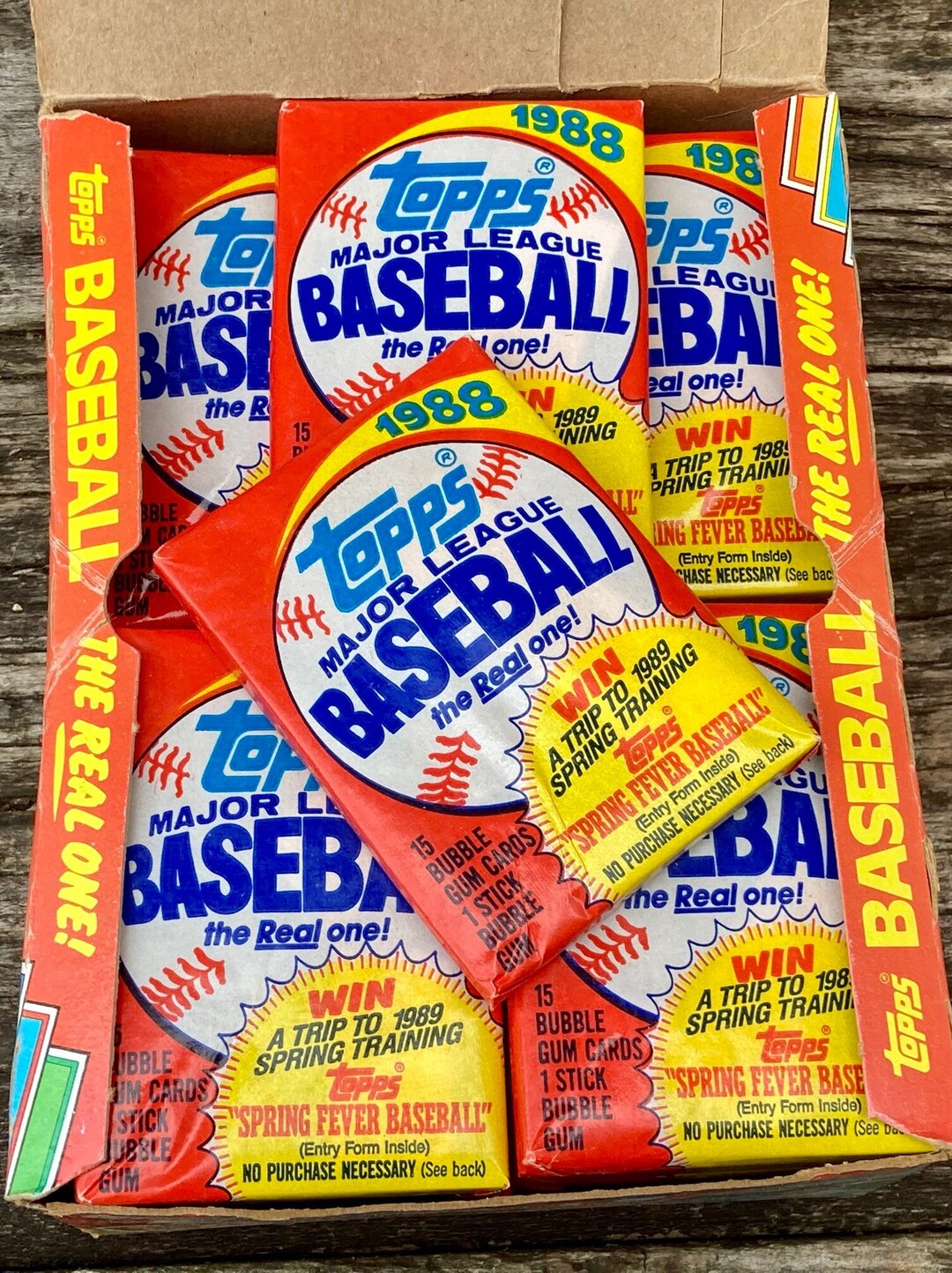 Vintage Baseball Cards Unopened Topps 1988 Mlb Pack Of Cards Topps 