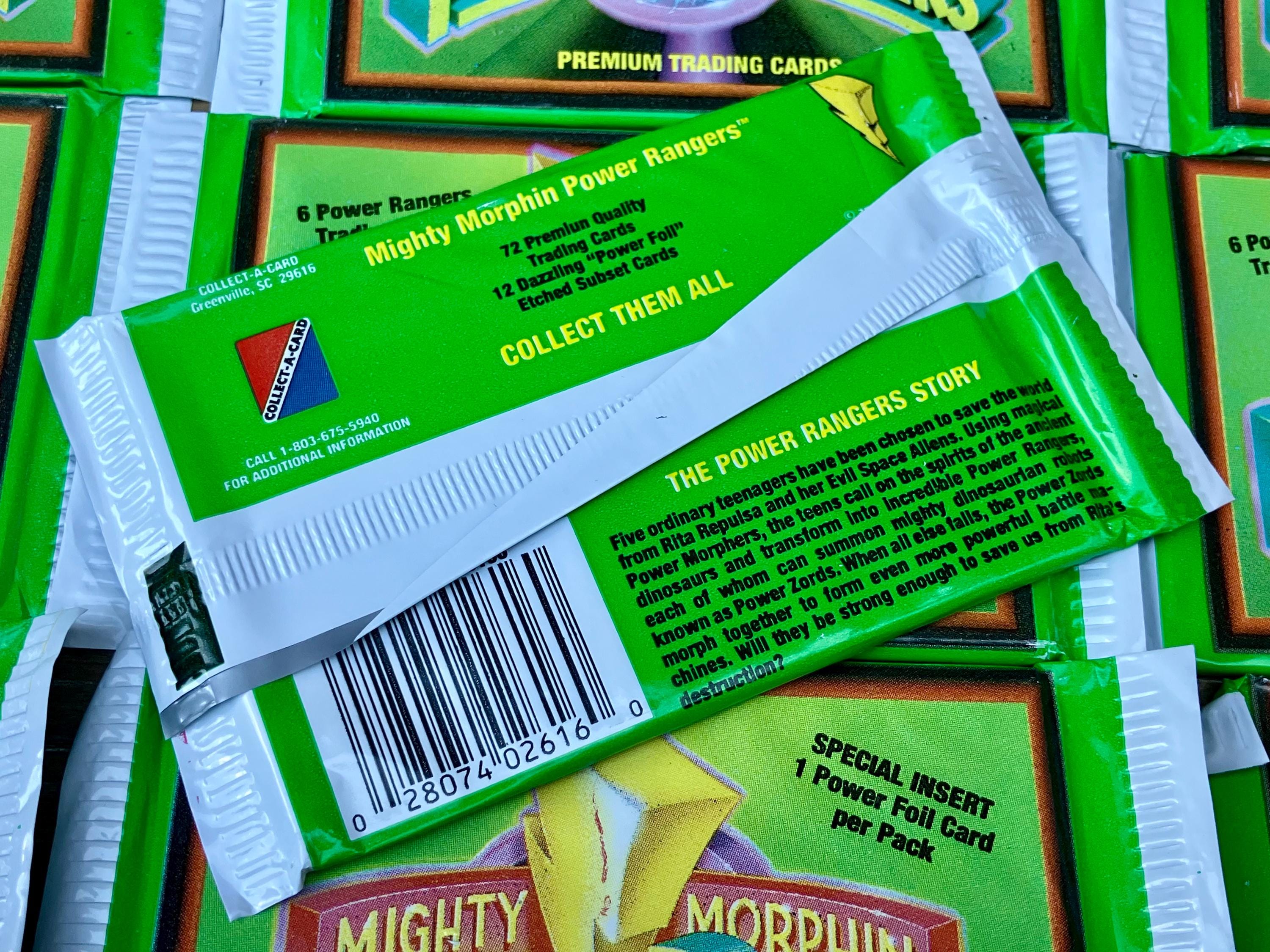 Original Vintage Mighty Morphin Power Ranger Cards TV Show Pack of ...