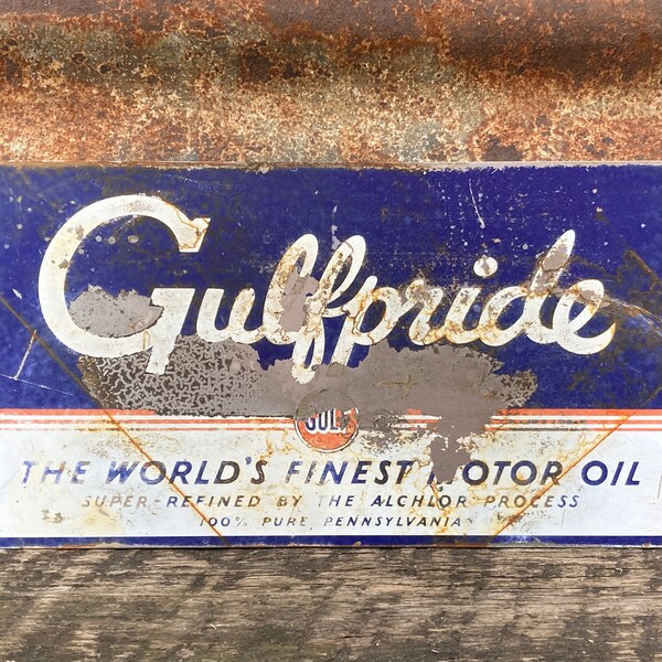 Gulf Oil Metal Sign - Etsy