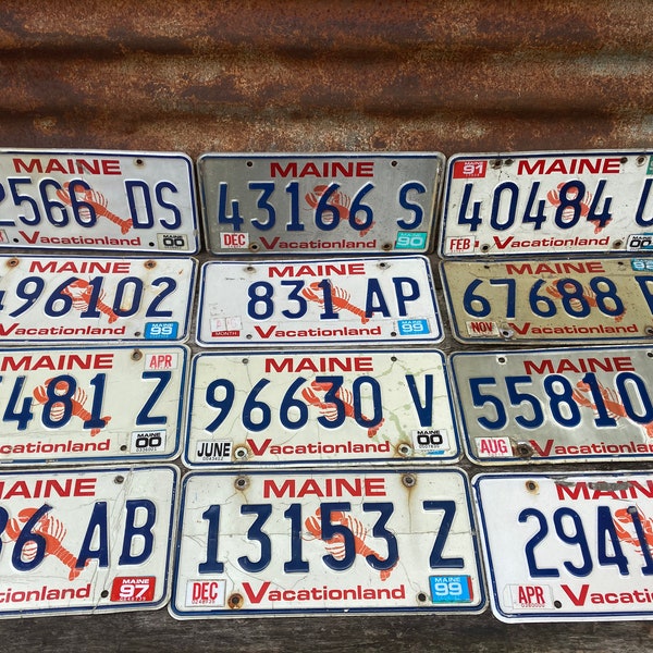License Plate Letters - Etsy