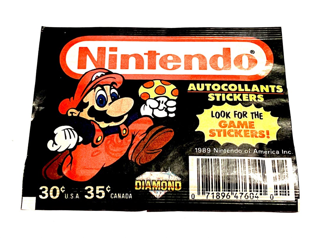 Rare Nintendo Sticker Album Cards Authentic Vintage 1989 NES Nintendo ...
