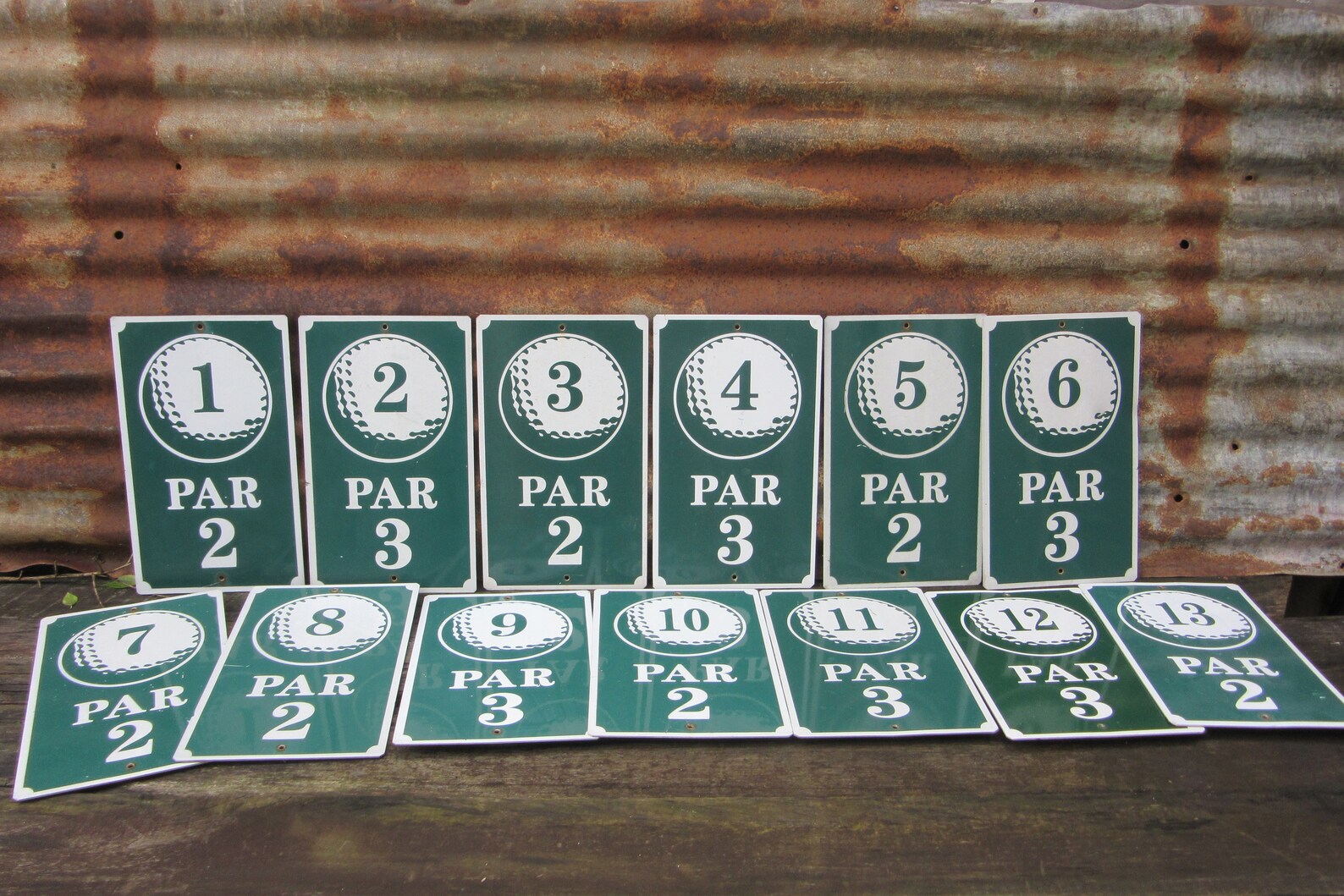 Vintage Metal Golf Course Hole Signs Miniature Golf Hole | Etsy