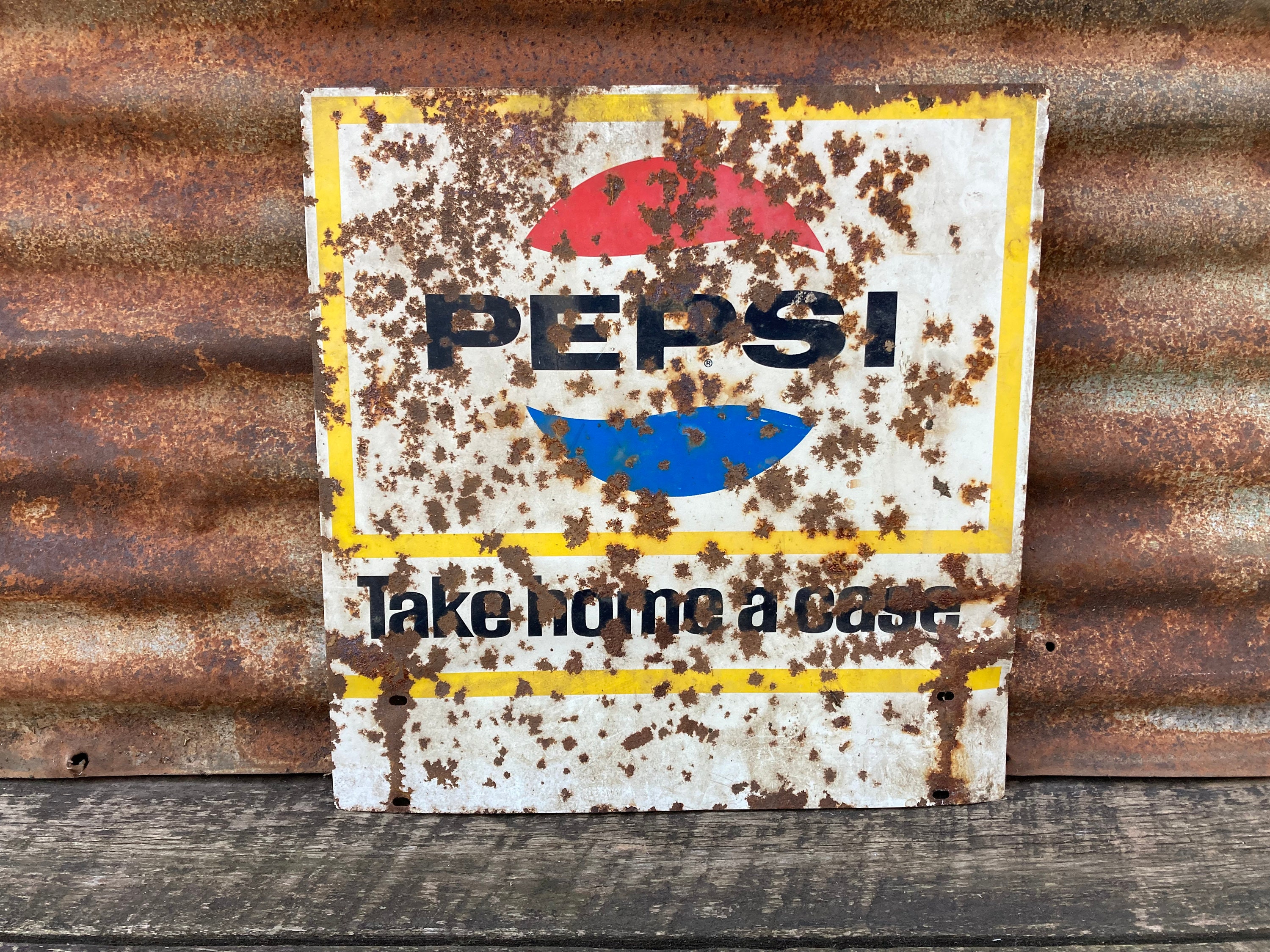 Red And Yellow Pepsi Signs