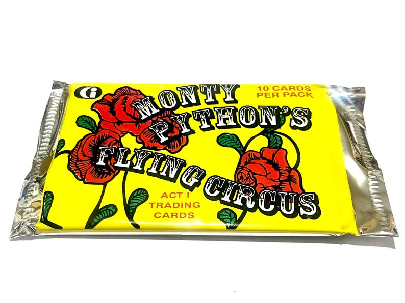 Vintage Monty Python Flying Circus Trading Cards Unopened Pack of Cards ...