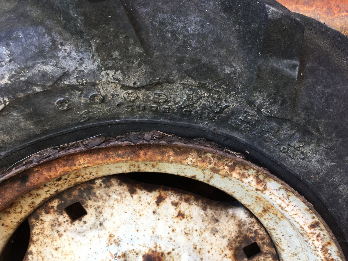 Antique Metal Wheel With Rubber Ag Tire Agricultural Tractor | Etsy