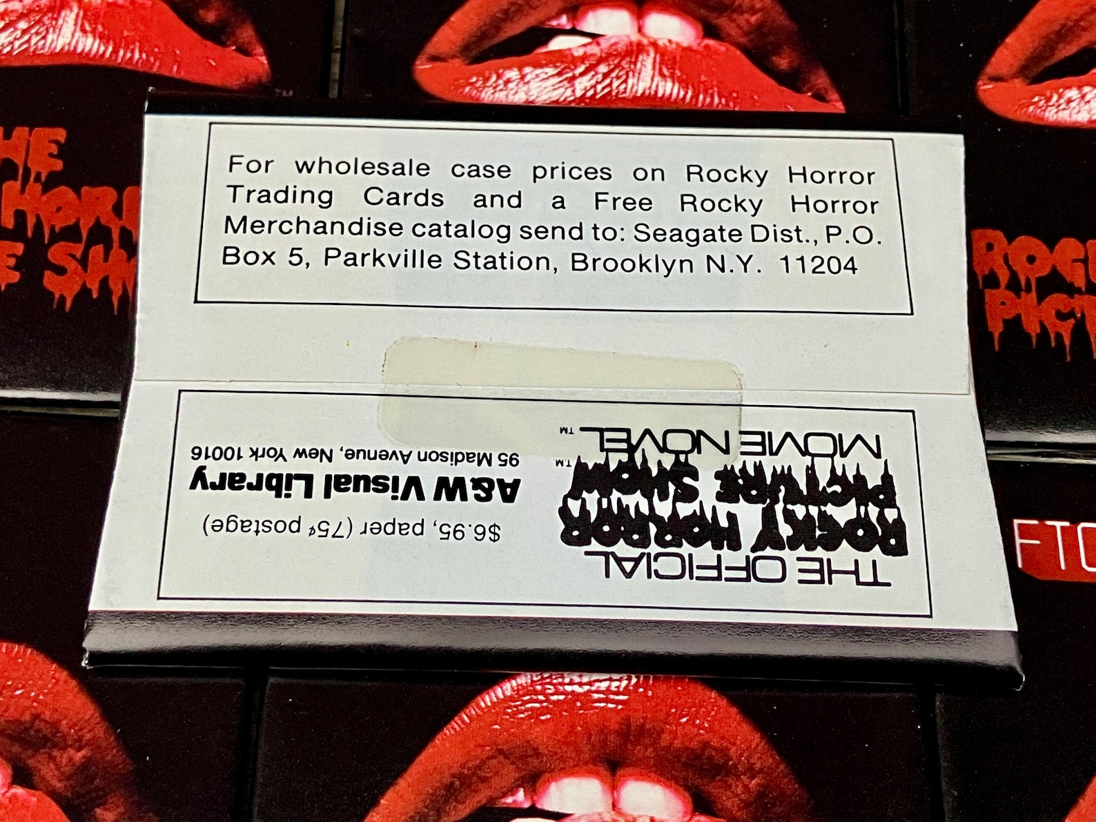 Authentic Vintage Rocky Horror Picture Show Pack of Trading Cards ...