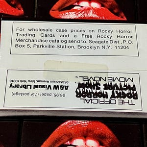 Authentic Vintage Rocky Horror Picture Show Pack of Trading Cards ...