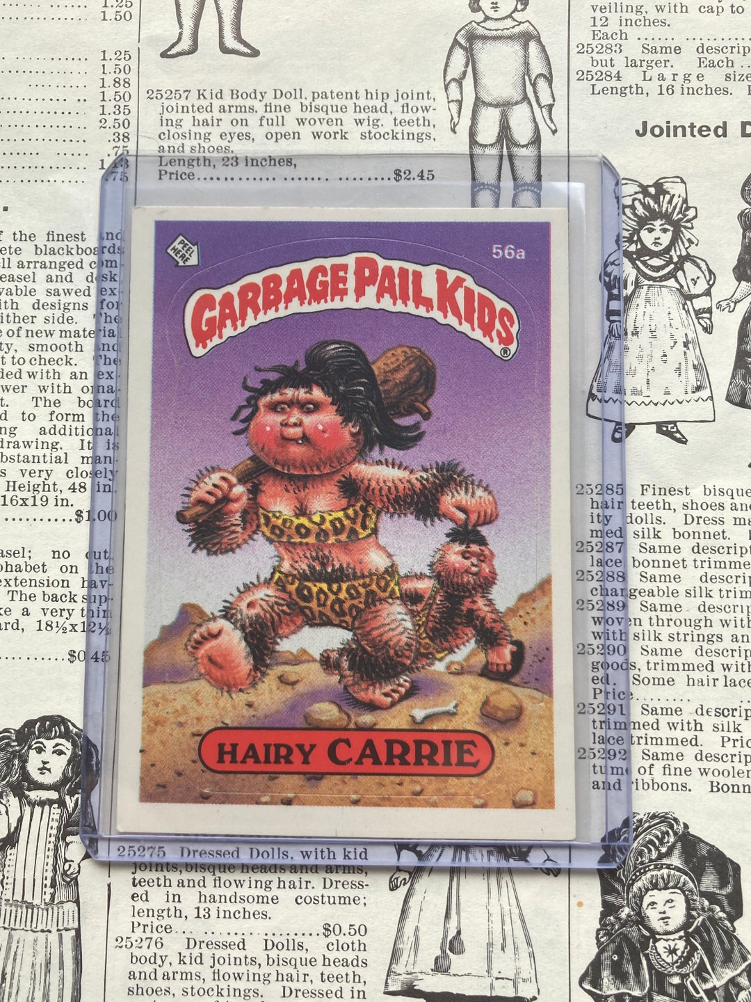 Garbage Pail Kids Card Hairy Carrie 56a Original Series 2 Card Vintage ...