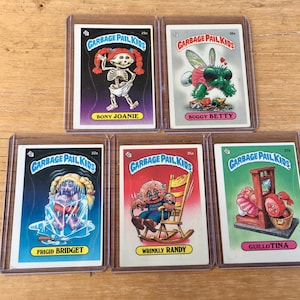 Garbage Pail Kids Wrinkly Randy, Guillo Tina, Bony Joanie, Buggy Betty ...