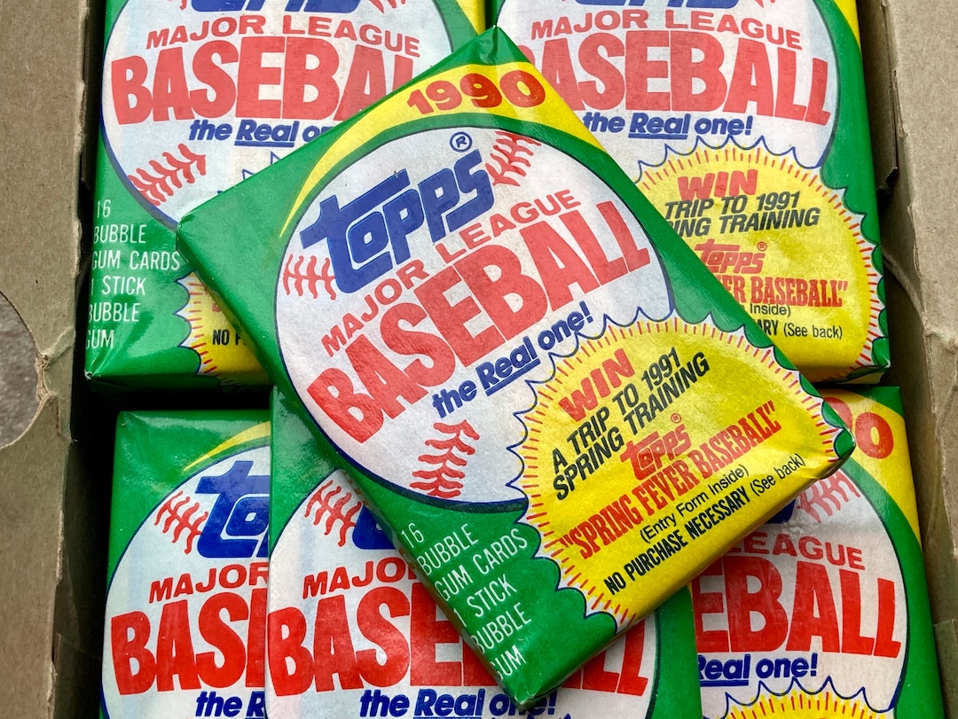 Vintage Baseball Cards Unopened Topps 1990 Mlb Pack Of Cards Topps 