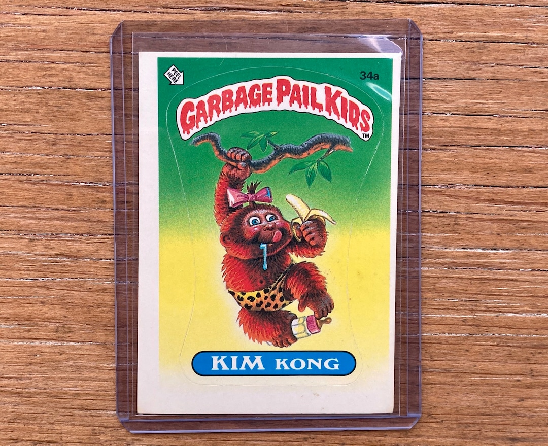 Vintage Garbage Pail Kids Card Kim Kong 34a Original Series 1 Card ...