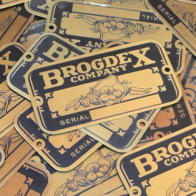 Brass Serial Number - Etsy