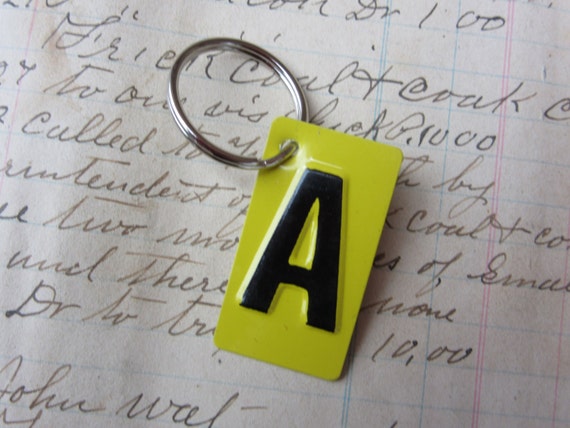 Vintage Metal Letter A Sign Name Initial Keychain Etsy Vintage Metal Letter A Sign Name Initial Keychain Etsy