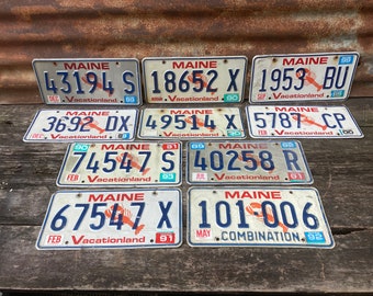 Maine Lobster License Plate - Etsy
