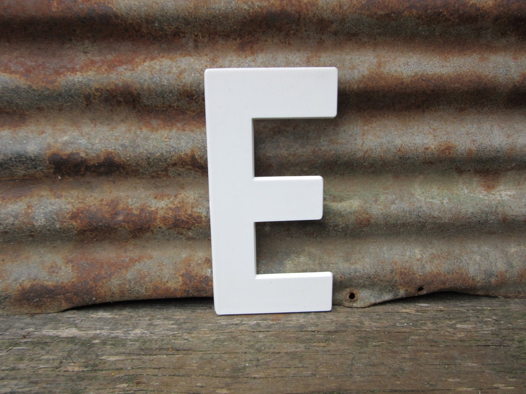 Vintage Marquee Sign Large 10 Inch Letter E Sign White Simple - Etsy