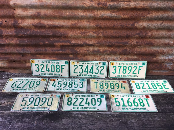 Choice License Plate Vintage New Hampshire License Plate Live | Etsy