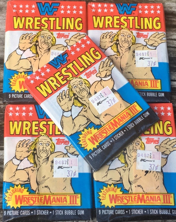 Vintage WWF Cards Wrestling 1 Pack of Cards Topps 1987 - Etsy