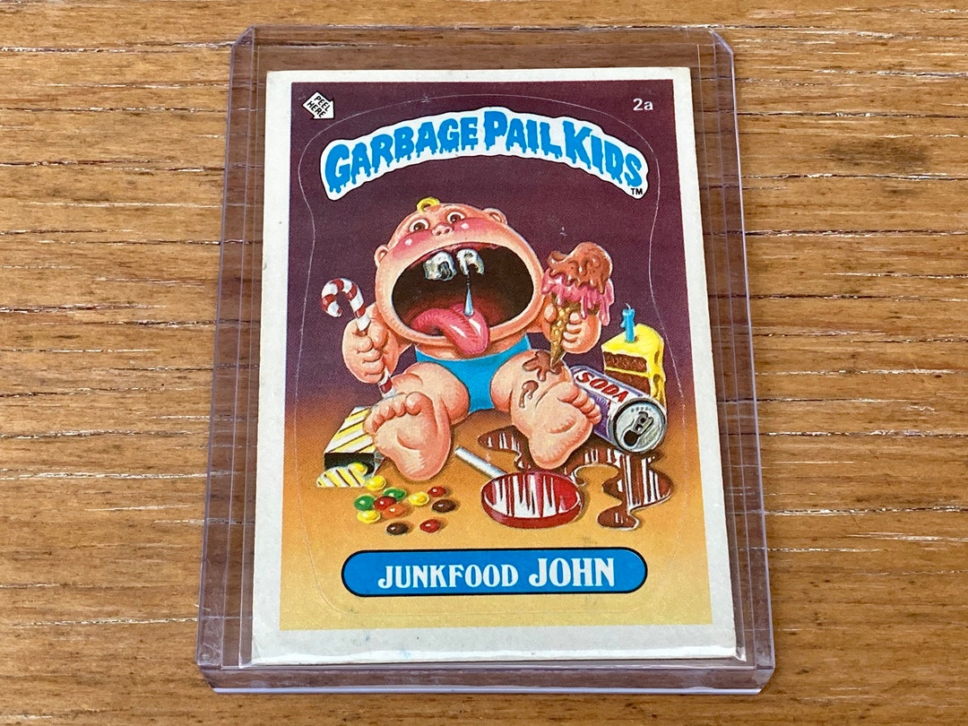 Vintage Garbage Pail Kids Card Junkfood John 2a Original Series 1 Card ...