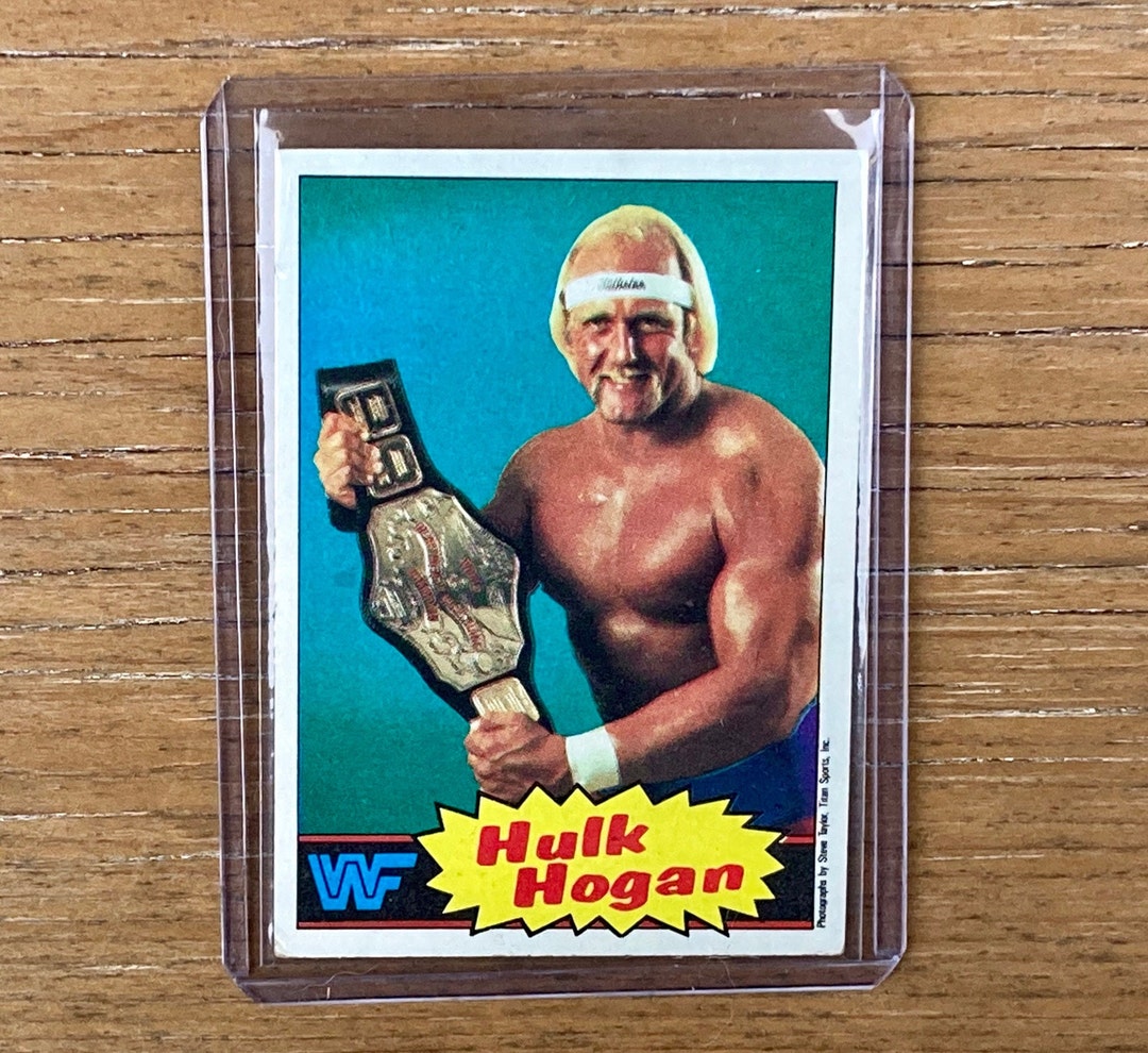 Authentic Hulk Hogan Trading Card Wrestler 1985 Rookie Year Topps WWE ...