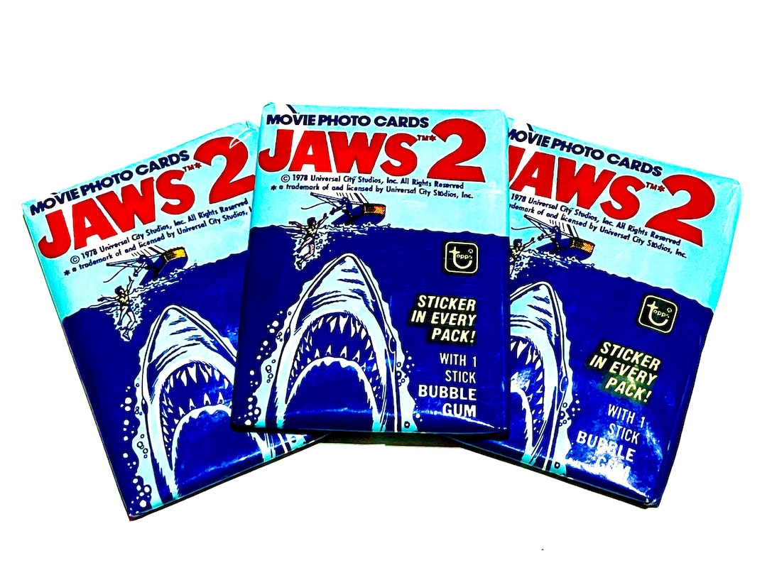 Vintage Jaws Movie Cards Jaws Part 2 Topps Pack of Cards 1978 Unopened ...