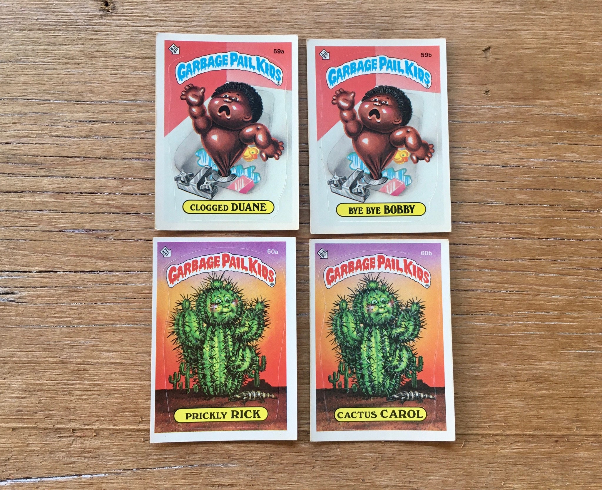 Choice of Garbage Pail Kids Clogged Duane Bye Bye Bobby | Etsy