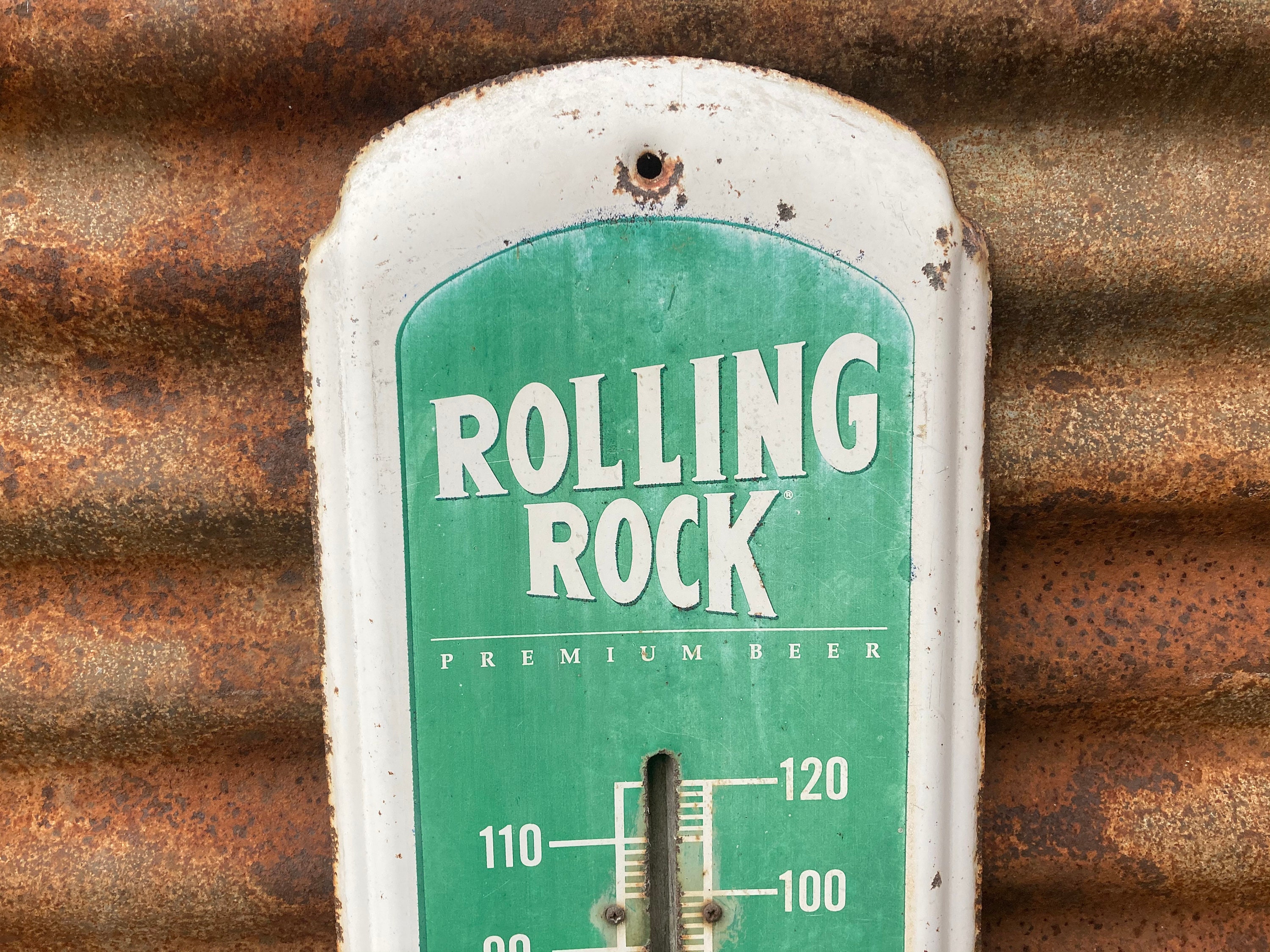 Original Rolling Rock Beer Thermometer Sign 26 Inch Original | Etsy