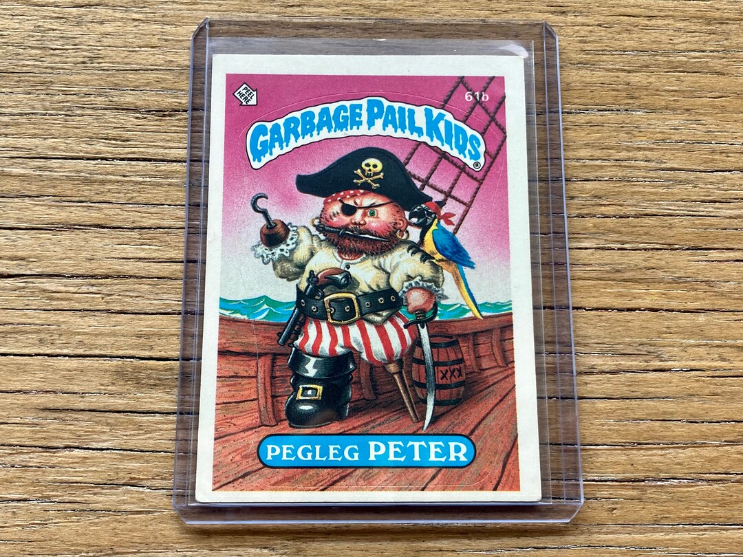 Garbage Pail Kids Card Pegleg Peter 61b Original Series 2 Card Vintage ...